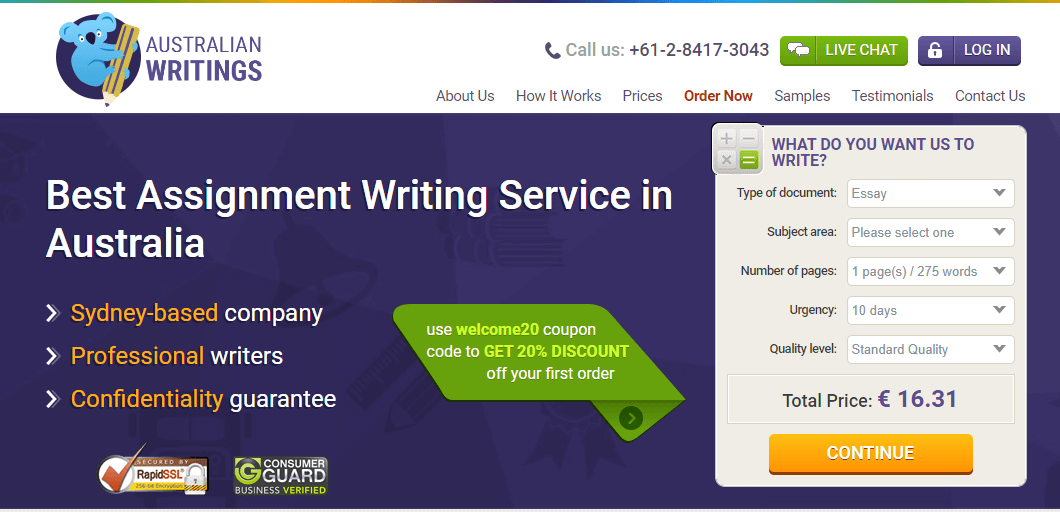 AustralianWritings Review - Pro Assignment Help in Australia